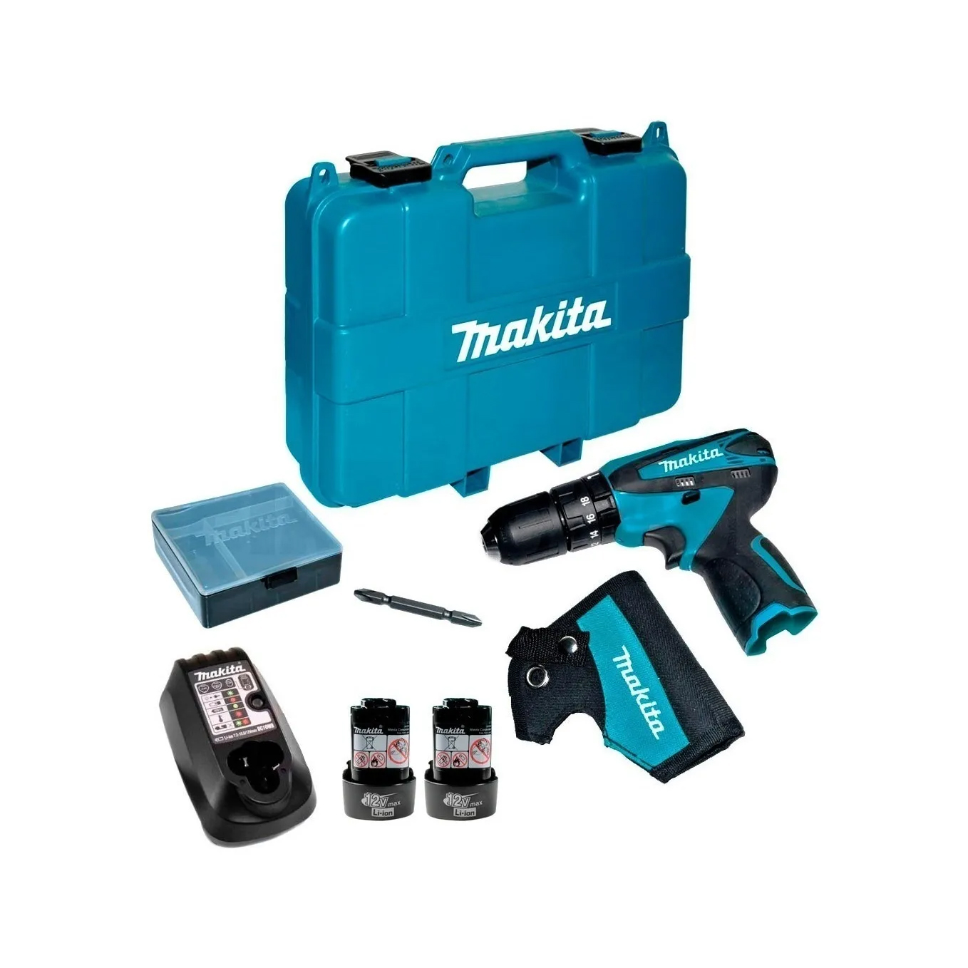 Detalle producto: TALADRO ATORNILLADOR DF330DWE INALÁMBRICO + 2 BATERÍAS MAKITA - Coopelan Comercial